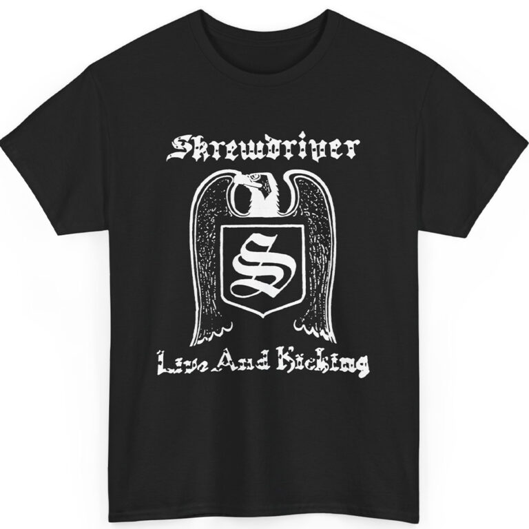 90s Skrewdriver Live And Kicking Shirt - TokoPyramid