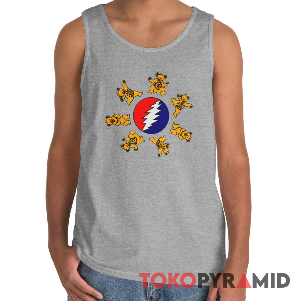 90s Vintage Grateful Dead Dancing Bears Logo Rare Shirt - TokoPyramid