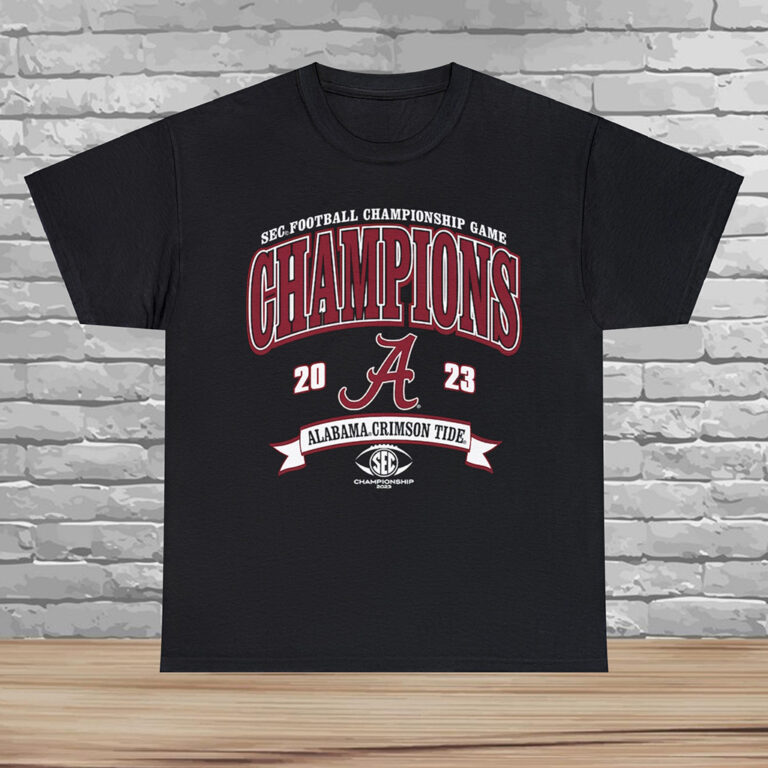 Alabama Crimson Tide 2023 Shirt SEC Football Conference Champions ...