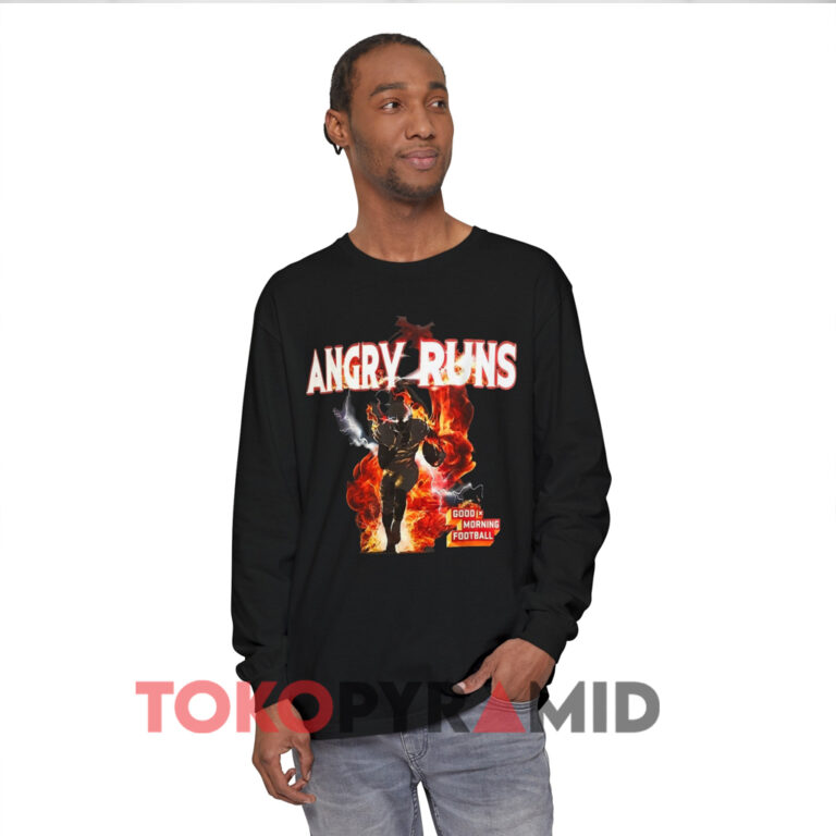 Angry Runs Good Morning Football Shirt - TokoPyramid