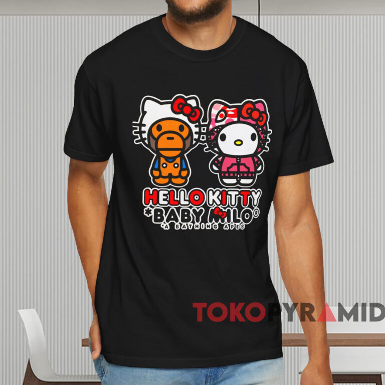 Bape x Hello Kitty Baby Milo T-shirt - TokoPyramid