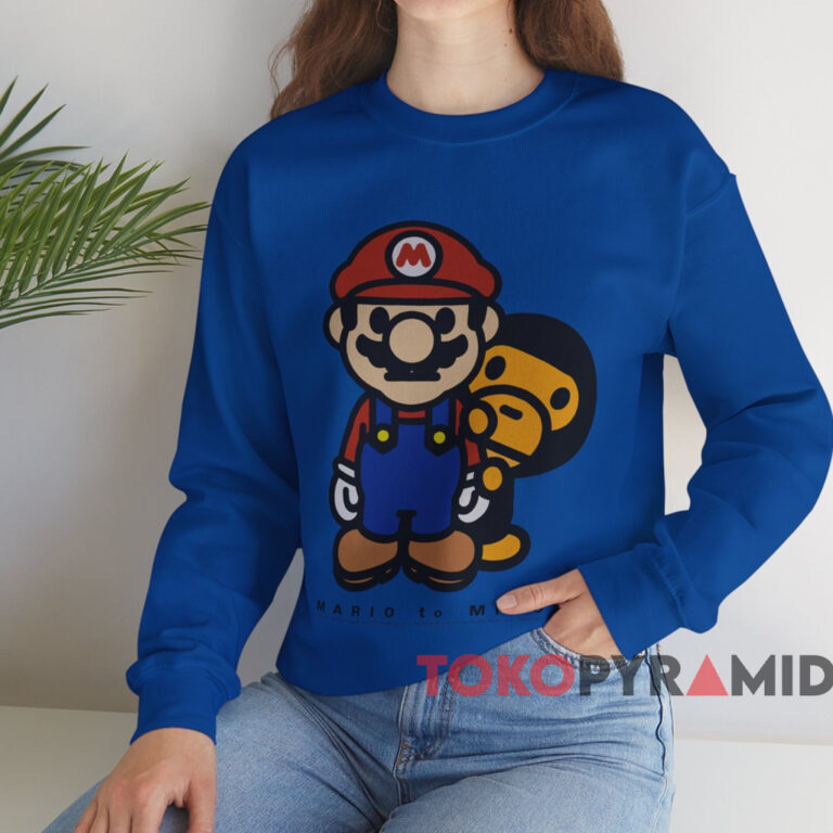 Bape x Nintendo Mario To Milo T-shirt - TokoPyramid