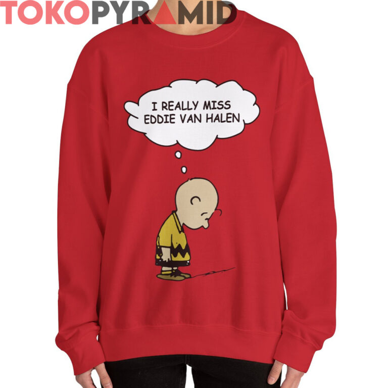 Charlie Brown I Really Miss Eddie Van Halen T-shirt - TokoPyramid