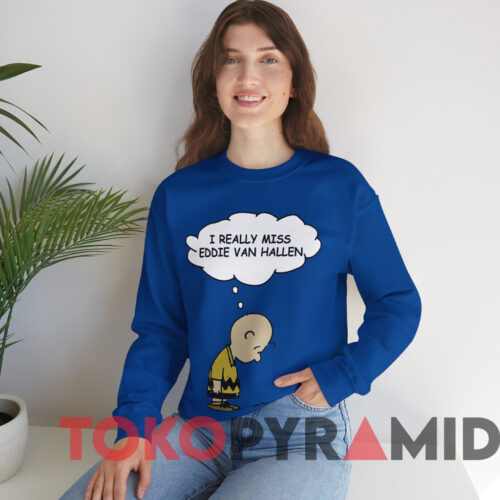 Charlie Brown I Really Miss Eddie Van Halen T-shirt - TokoPyramid