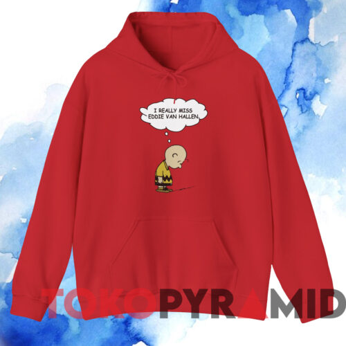 Charlie Brown I Really Miss Eddie Van Halen T-shirt - TokoPyramid