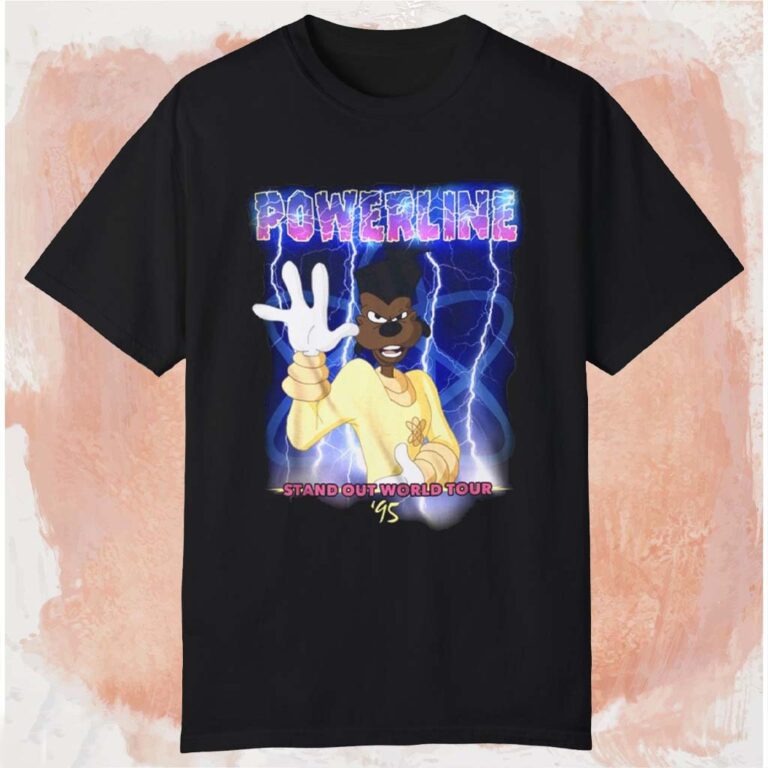Disney A Goofy Movie Powerline '95 World Tour T-Shirt - TokoPyramid