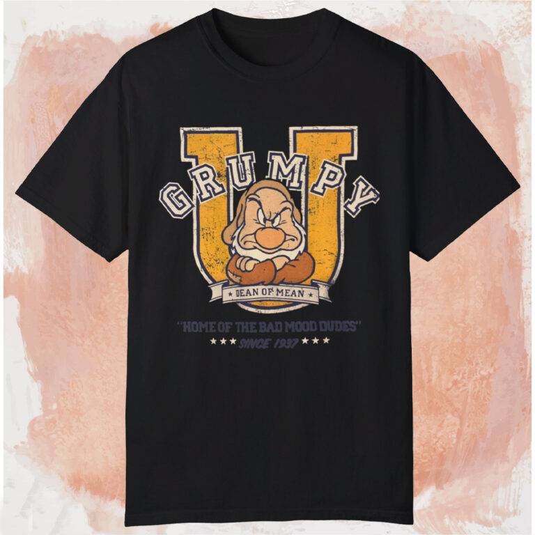 Disney Grumpy University T-shirt - TokoPyramid