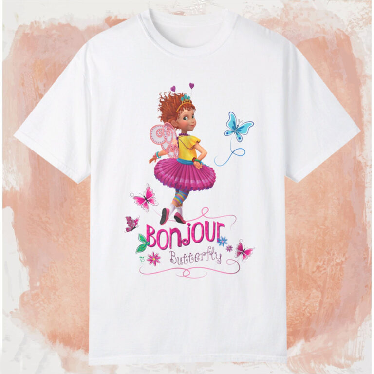 Fancy Nancy Bonjour Butterfly T-shirt - TokoPyramid