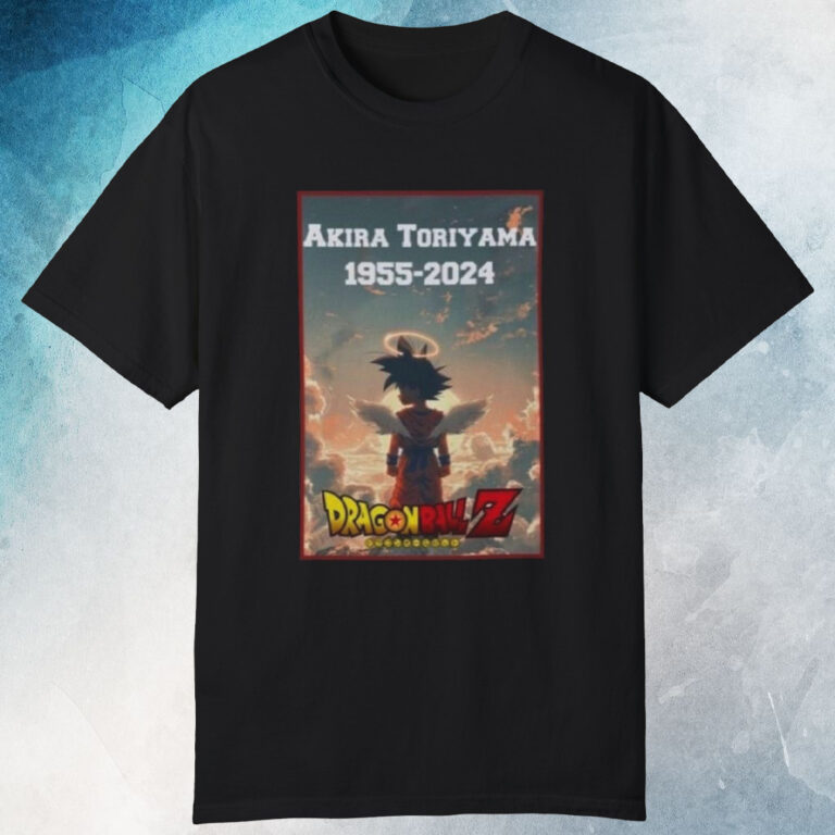 Goku Shirt RIP Akira Toriyama 1955-2024 Dragon Ball Z Shirt - TokoPyramid