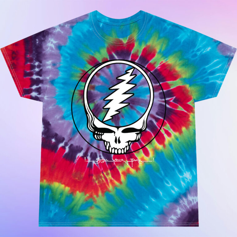 Grateful Dead Steal Your Face Logo Tie-dye T-shirt - TokoPyramid
