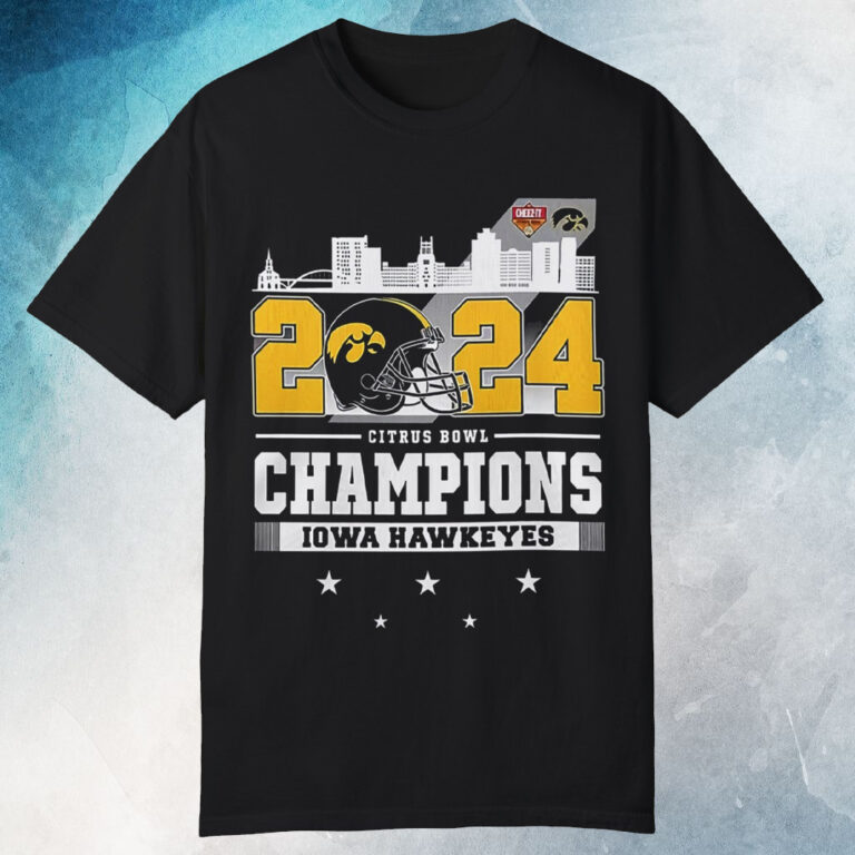 Iowa Hawkeyes 2024 Citrus Bowl Champions T-shirt - TokoPyramid