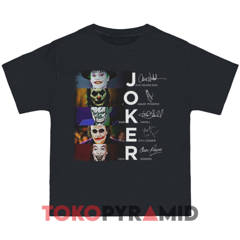 Joker All Version Signature Shirt - TokoPyramid
