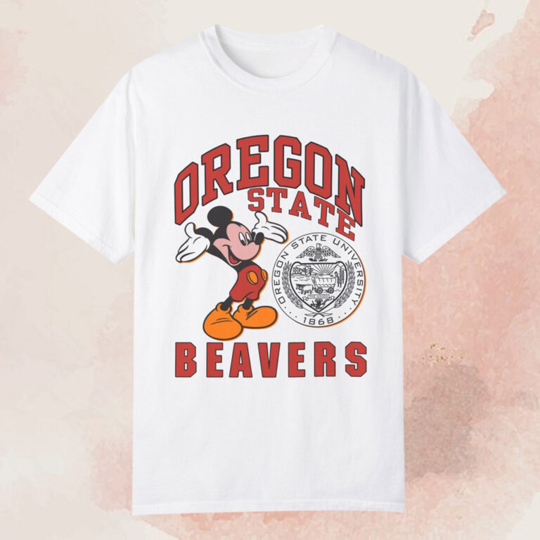 Mickey Mouse Oregon State University T-shirt - TokoPyramid