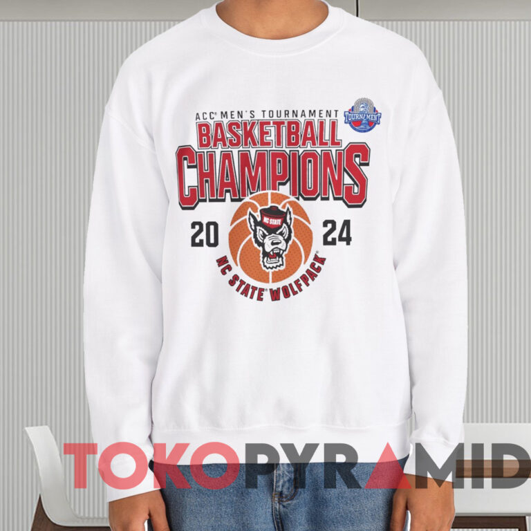 NC State Wolfpack 2024 ACC Men's Basketball Champions Shirt - TokoPyramid