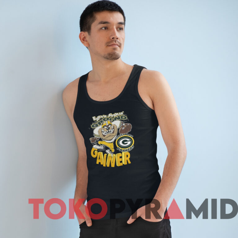 Packers Tasmanian Devil Earth Shaking Ground Gainer T-Shirt - TokoPyramid
