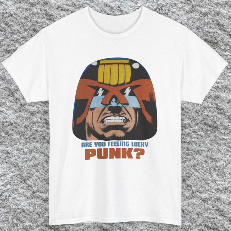 Rare 1983 Anthrax Judge Dredd Are You Feeling Punk Shirt - TokoPyramid