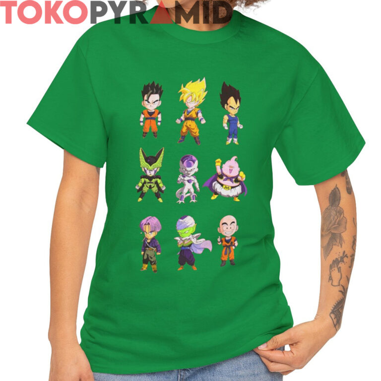 Rare Dragon Ball Z Chibi Characters Shirt - TokoPyramid