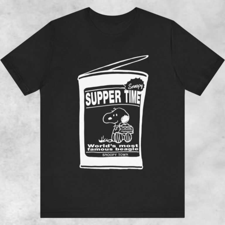 Rare Peanuts Snoopy Supper Time Shirt World's Most Famous Beagle Snoopy ...