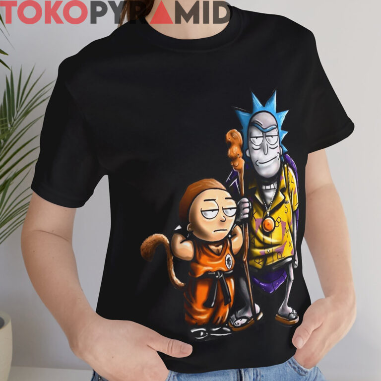 Rare Rick And Morty As Goku And Master Roshi Shirt - TokoPyramid