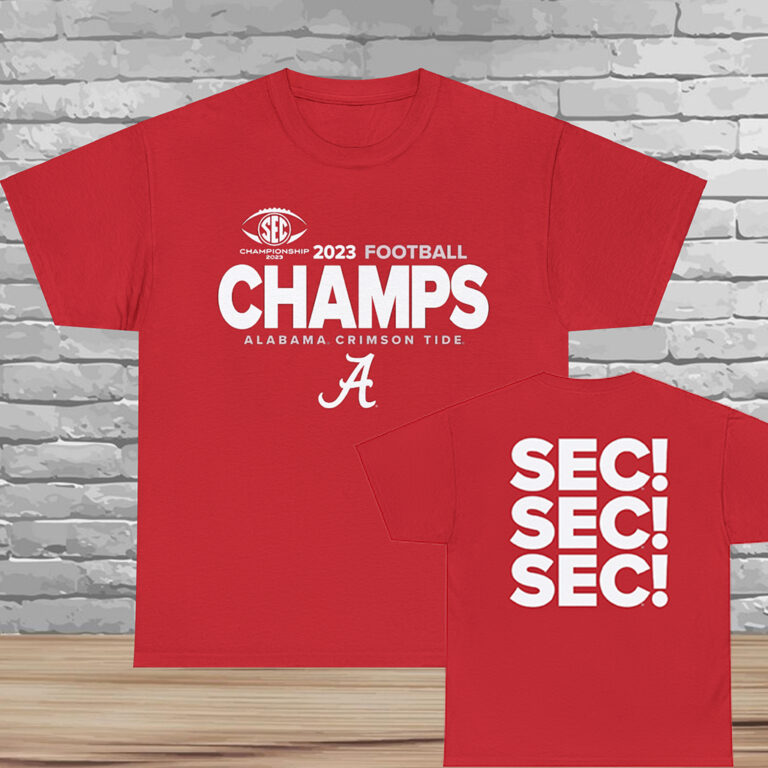 Rare Sec Championship Shirt Alabama Crimson Tide 2023 SEC 2-sided ...
