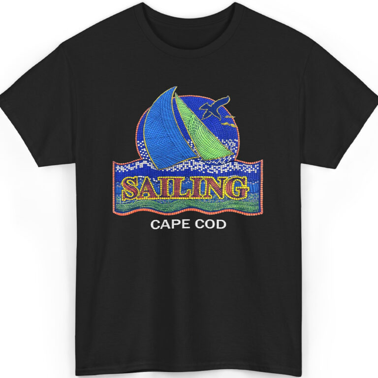 Rare Vintage Cape Cod Sailing Boat Shirt Print Graphic - TokoPyramid