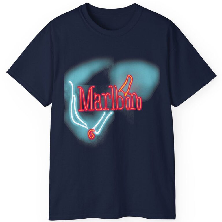 Rare Vintage Marlboro Neon Sign Shirt - TokoPyramid