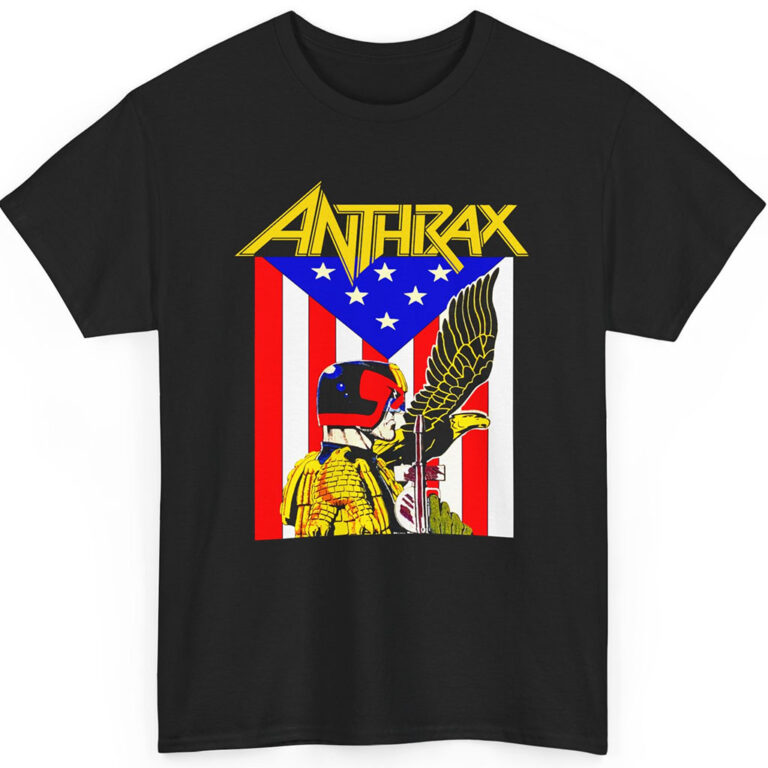 Rare Vintage Anthrax Judge Dredd Shirt - TokoPyramid