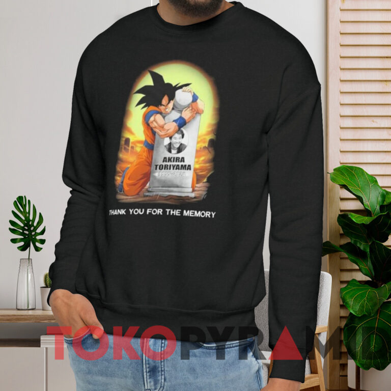 Son Goku Rip Akira Toriyama Thank You For The Memory Shirt - TokoPyramid