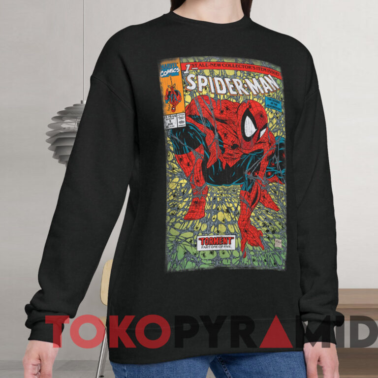 Spider-Man Torment Comic Cover T-Shirt - TokoPyramid