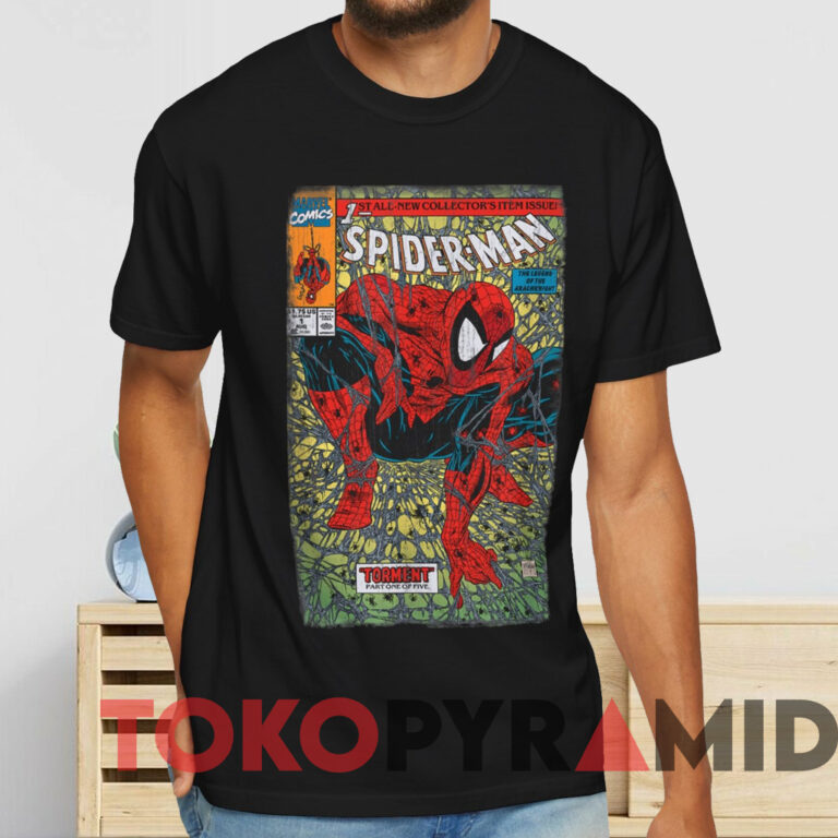 Spider-Man Torment Comic Cover T-Shirt - TokoPyramid