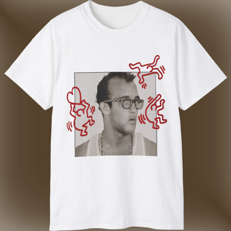 Very Rare Keith Haring Self Portrait Shirt - TokoPyramid