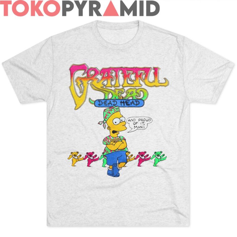 Vintage 1990 Grateful Dead X Bart Simpson Rare Shirt - TokoPyramid