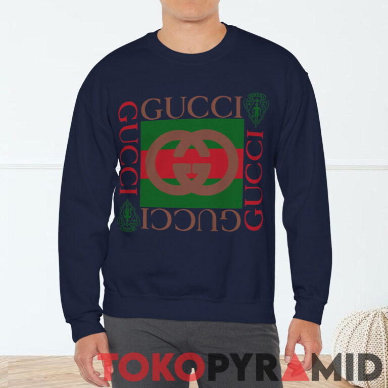 Vintage 1990s Bootleg Gucci Logo Shirt - TokoPyramid