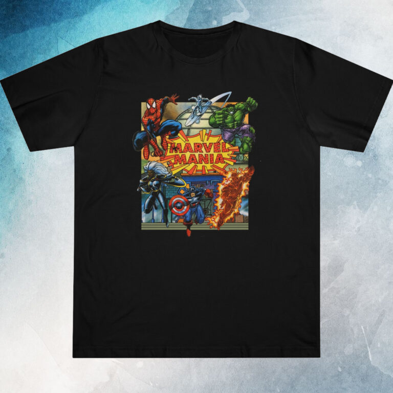 Vintage 90s Marvel Mania T-shirt - TokoPyramid