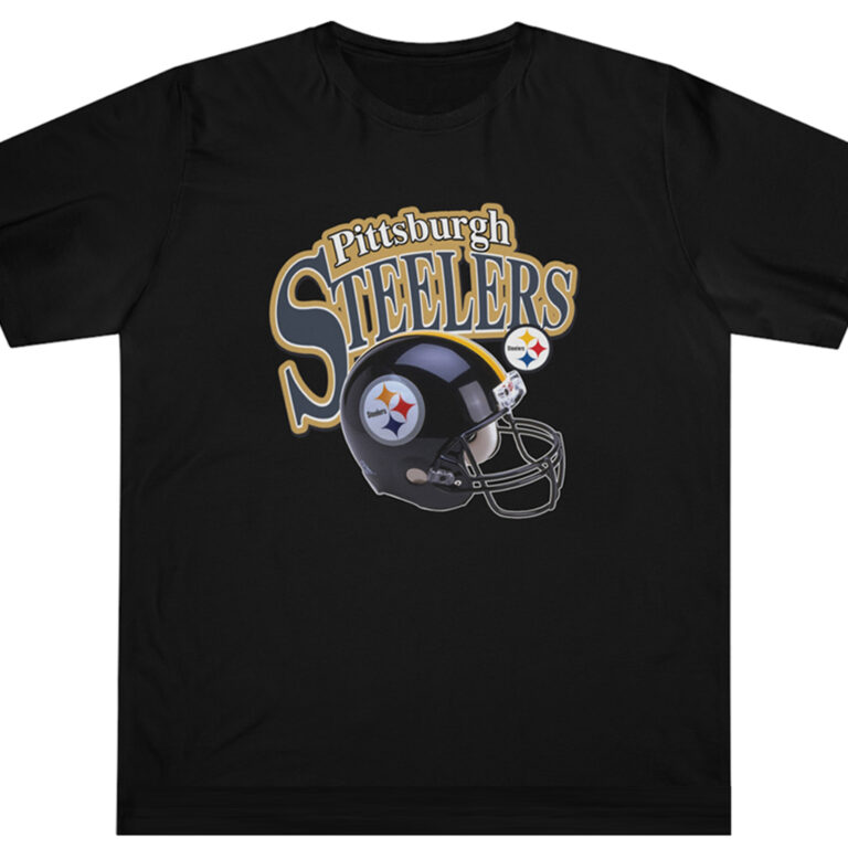 Vintage 90s Pittsburgh Steelers Helmet NFL T-Shirt - TokoPyramid
