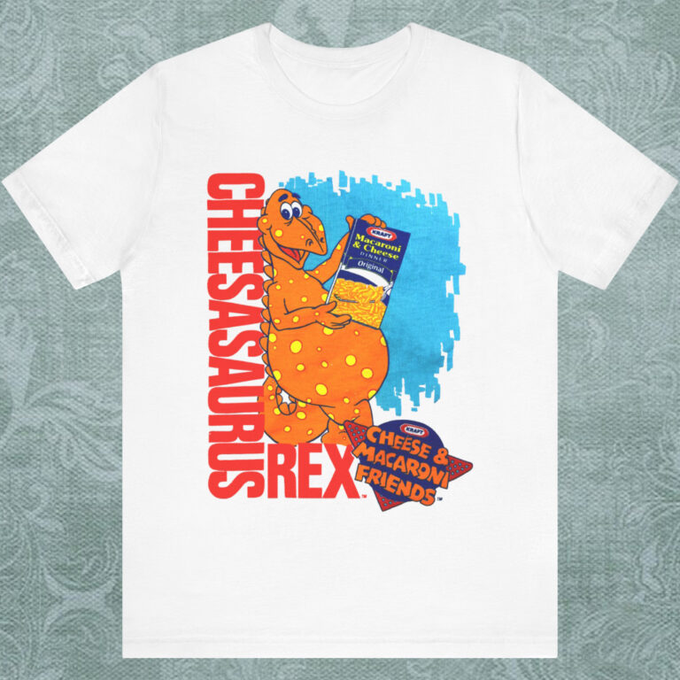 Vintage Cheesasaurus Rex Kraft Mac & Cheese Shirt - TokoPyramid