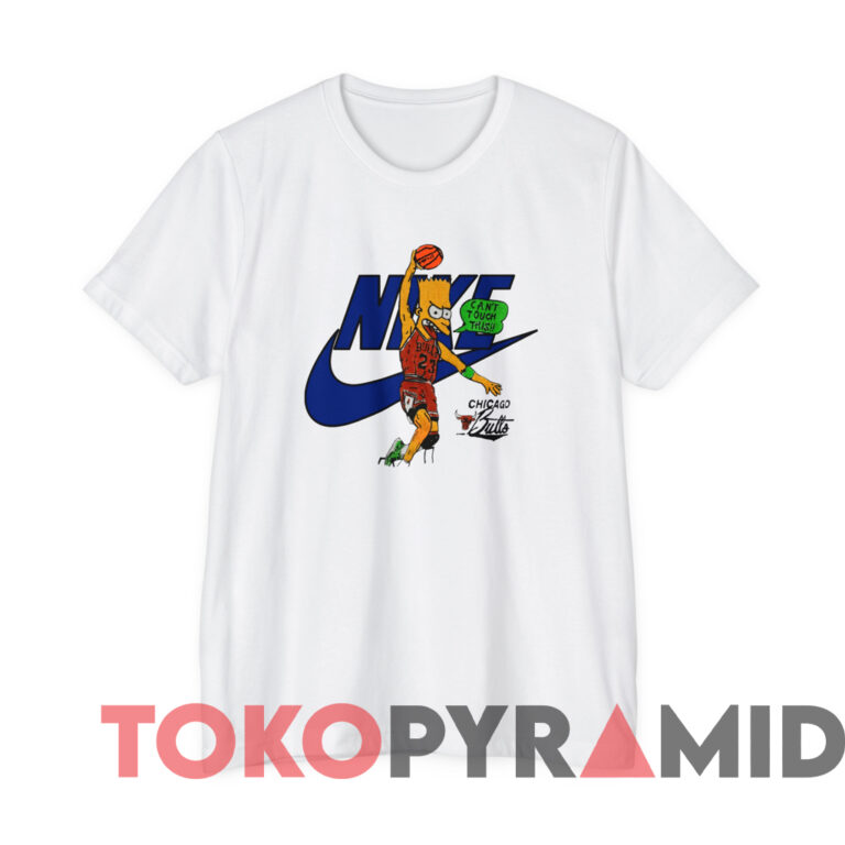 Vintage Chicago Bulls Bart Simpson Michael Jordan T-Shirt - TokoPyramid