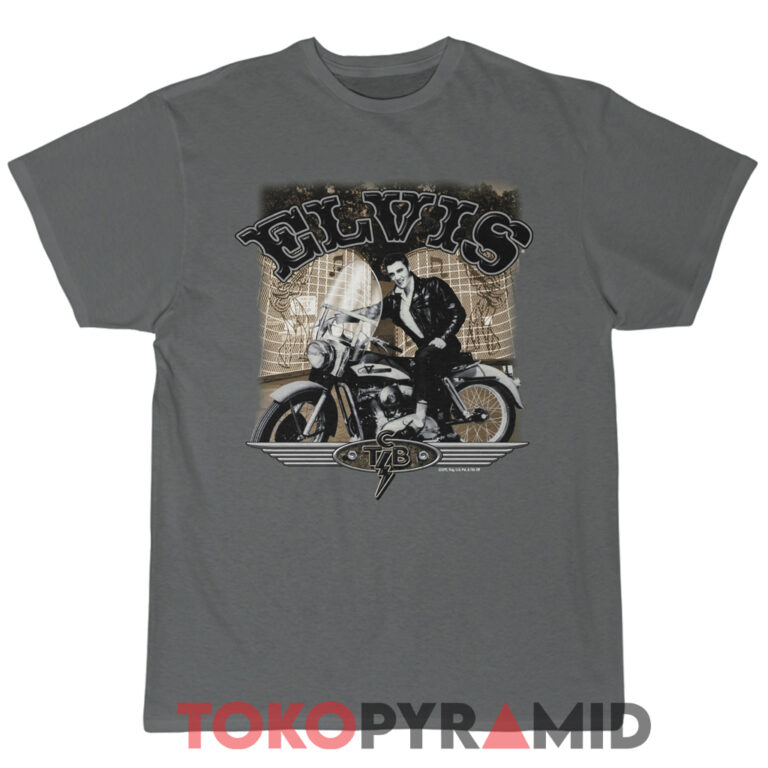 Vintage Elvis Presley TCB Motorcycle Shirt - TokoPyramid
