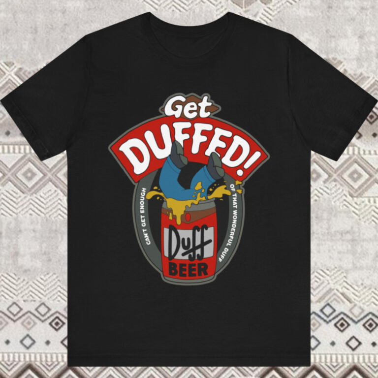Vintage Homer Simpson Duff Beer Get Duffed Shirt - TokoPyramid