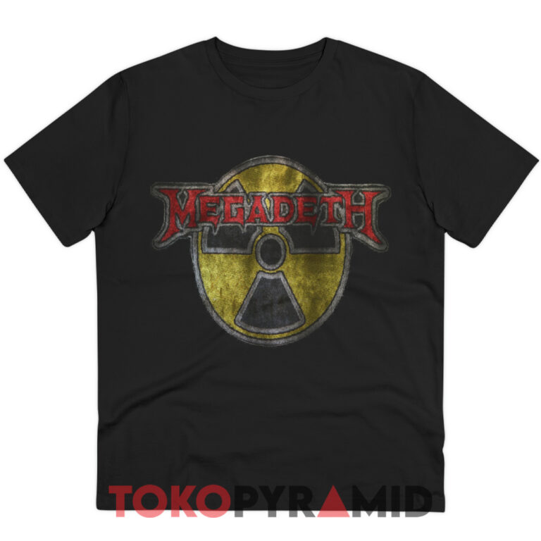 Vintage Megadeth Radioactive Nuclear Logo Shirt - TokoPyramid