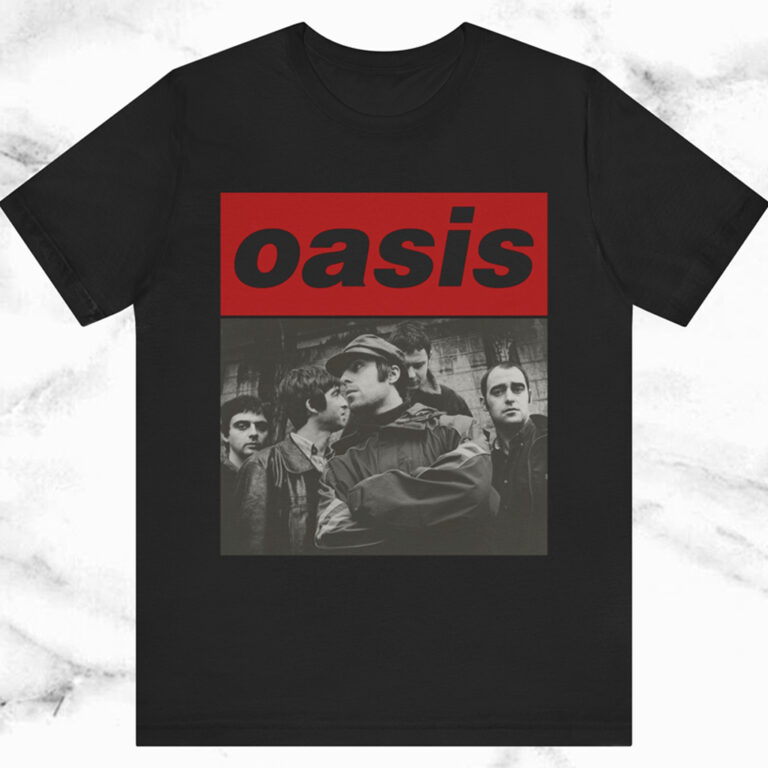 Vintage Oasis British Rock Band Tees Punk Shirt - TokoPyramid