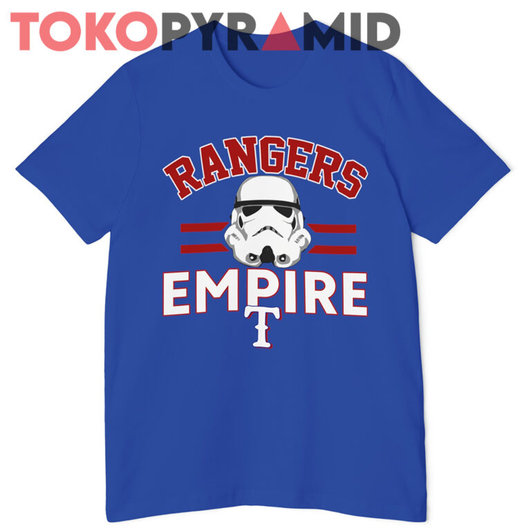 Vintage Rare Texas Rangers Star Wars Empire Shirt - TokoPyramid