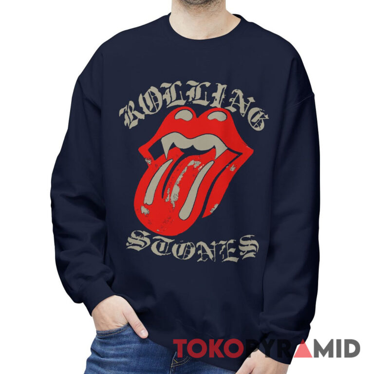 Vintage Rolling Stones Fangs Vampire Mouth Tongue Logo Rare T-shirt ...